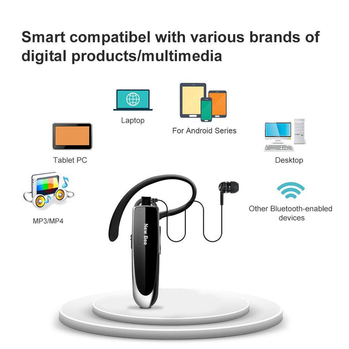 Wireless Bluetooth Headset with 24H Talk Time Noise Cancelling Earpiece ...